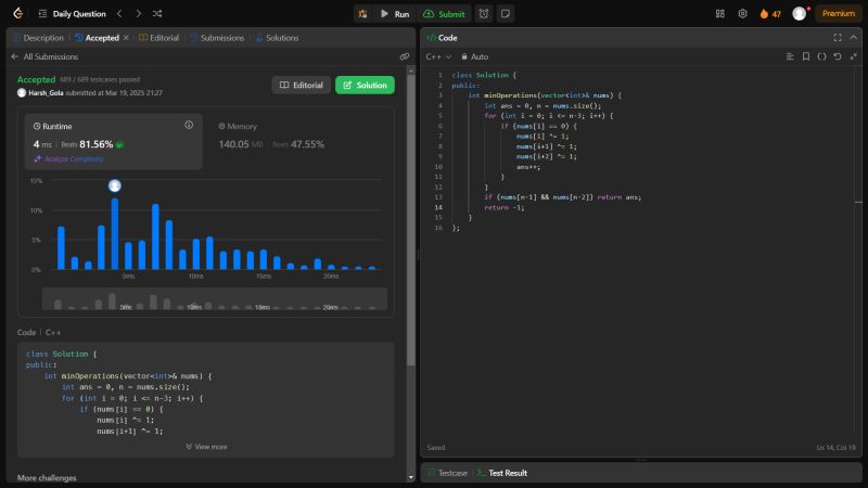 #day #dsa #c #leetcode #bitmanipulation | Harsh Gola #day #dsa #c #leetcode #bitmanipulation | Harsh Gola
