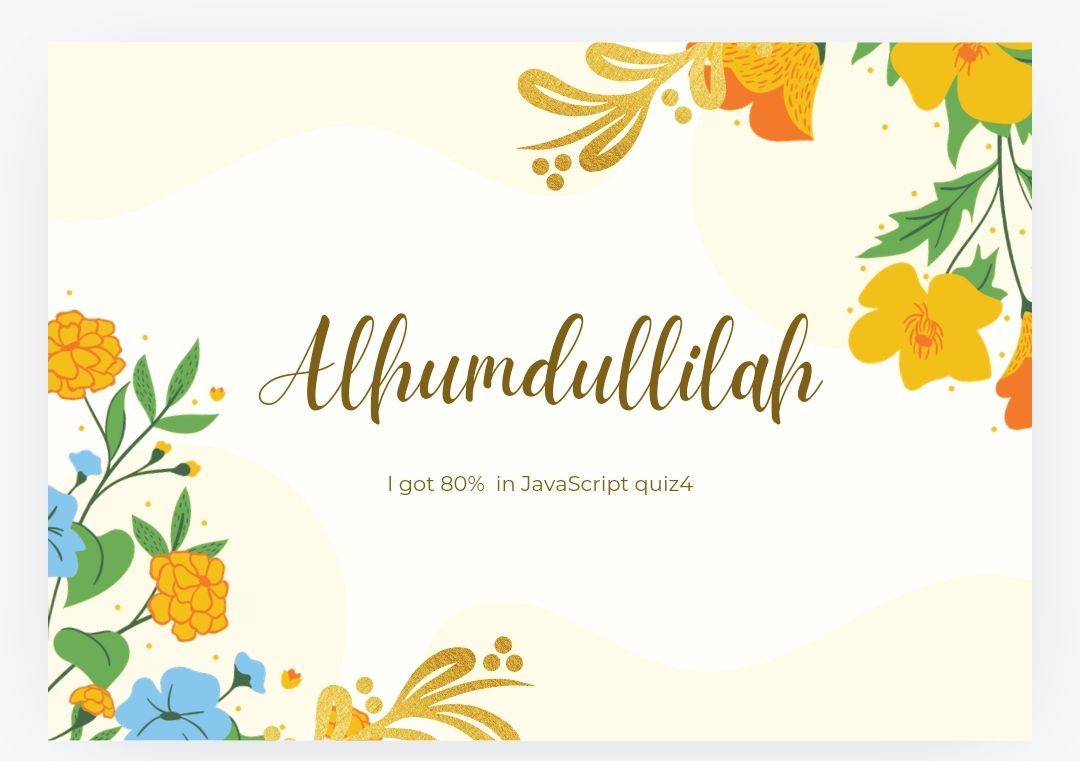 Mehak Abdullah on LinkedIn: I’m excited to share that I scored 80% on ... Mehak Abdullah on LinkedIn: I’m excited to share that I scored 80% on ...