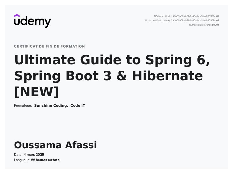 Oussama Afassi on LinkedIn: 🎉 Just earned my Udemy certificate in ... Oussama Afassi on LinkedIn: 🎉 Just earned my Udemy certificate in ...