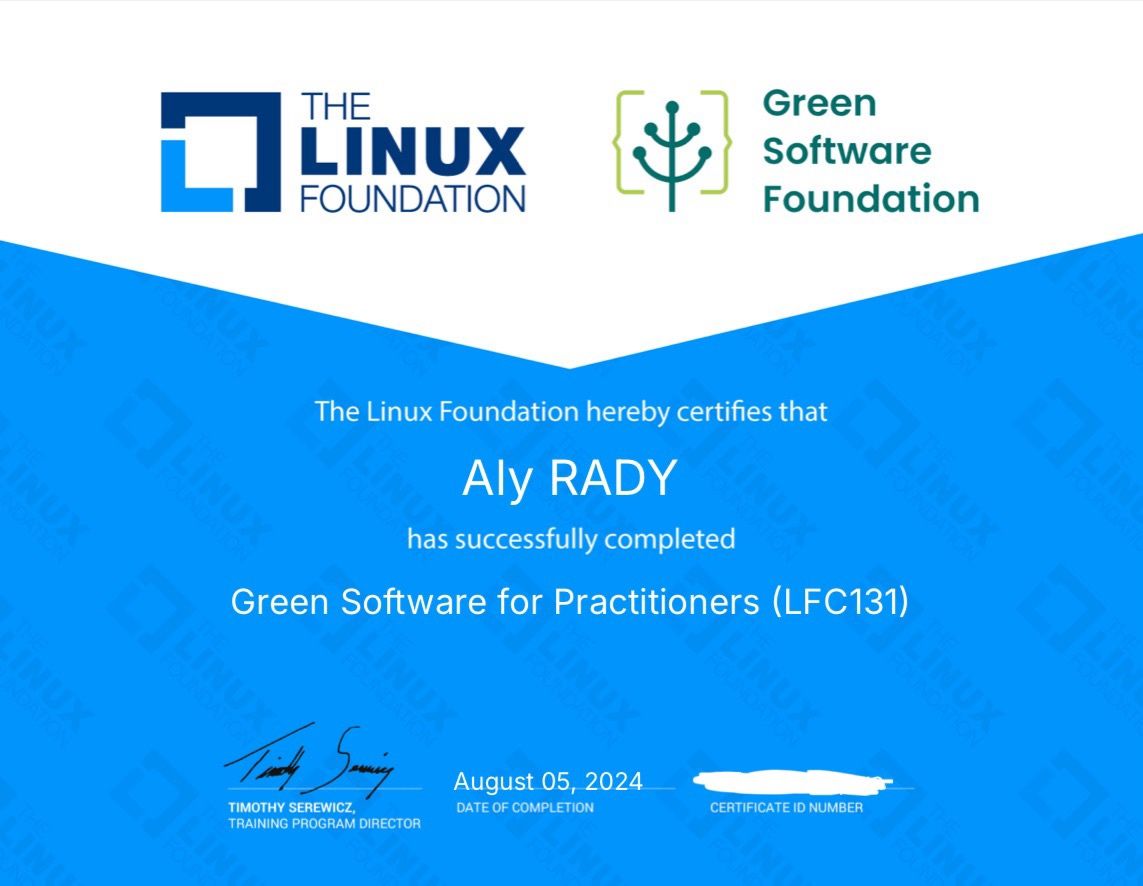 Aly RADY on LinkedIn: I am pleased to announce that I have obtained a ... Aly RADY on LinkedIn: I am pleased to announce that I have obtained a ...