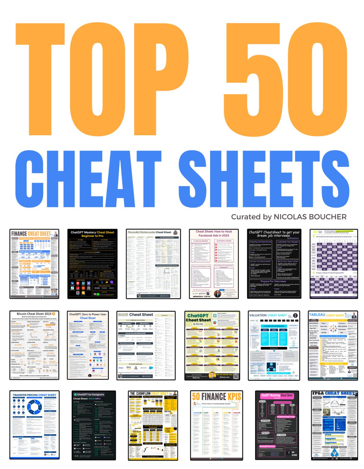 Nicolas Boucher on LinkedIn: Top 50 Cheat Sheets Save 1,000s of hours ... Nicolas Boucher on LinkedIn: Top 50 Cheat Sheets Save 1,000s of hours ...