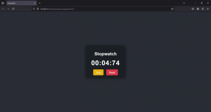 Muhammad Arsalan on LinkedIn: I made a STOPWATCH using: HTML CSS ... Muhammad Arsalan on LinkedIn: I made a STOPWATCH using: HTML CSS ...