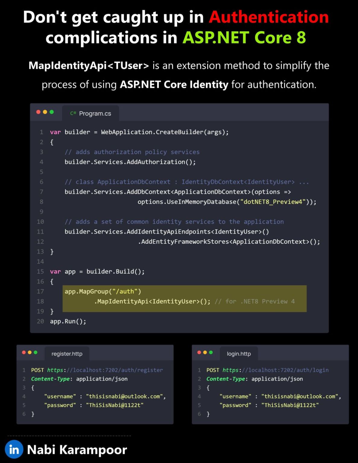 Nabi Karampour on LinkedIn: #csharp #aspnetcore #csharpdeveloper # ... Nabi Karampour on LinkedIn: #csharp #aspnetcore #csharpdeveloper # ...