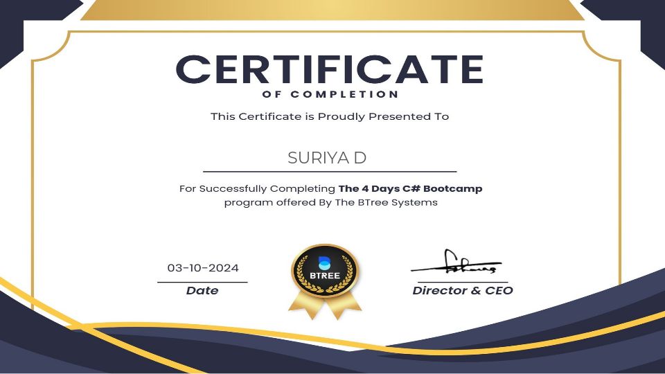 Suriya D on LinkedIn: #csharp #programming #continuouslearning # ... Suriya D on LinkedIn: #csharp #programming #continuouslearning # ...