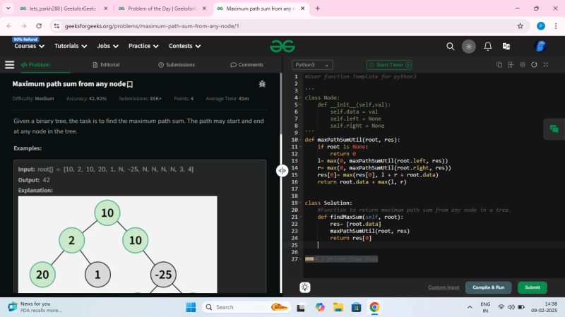 #gfg160 #geekstreak2024 #dsa #codingchallenge #geeksforgeeks | Prakhar ... #gfg160 #geekstreak2024 #dsa #codingchallenge #geeksforgeeks | Prakhar ...
