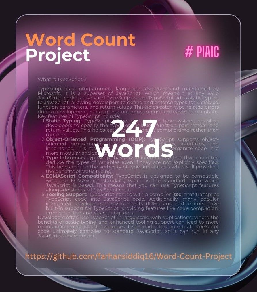 Word Count Project: TypeScript and Node.js with Inquirer | Farhan ... Word Count Project: TypeScript and Node.js with Inquirer | Farhan ...