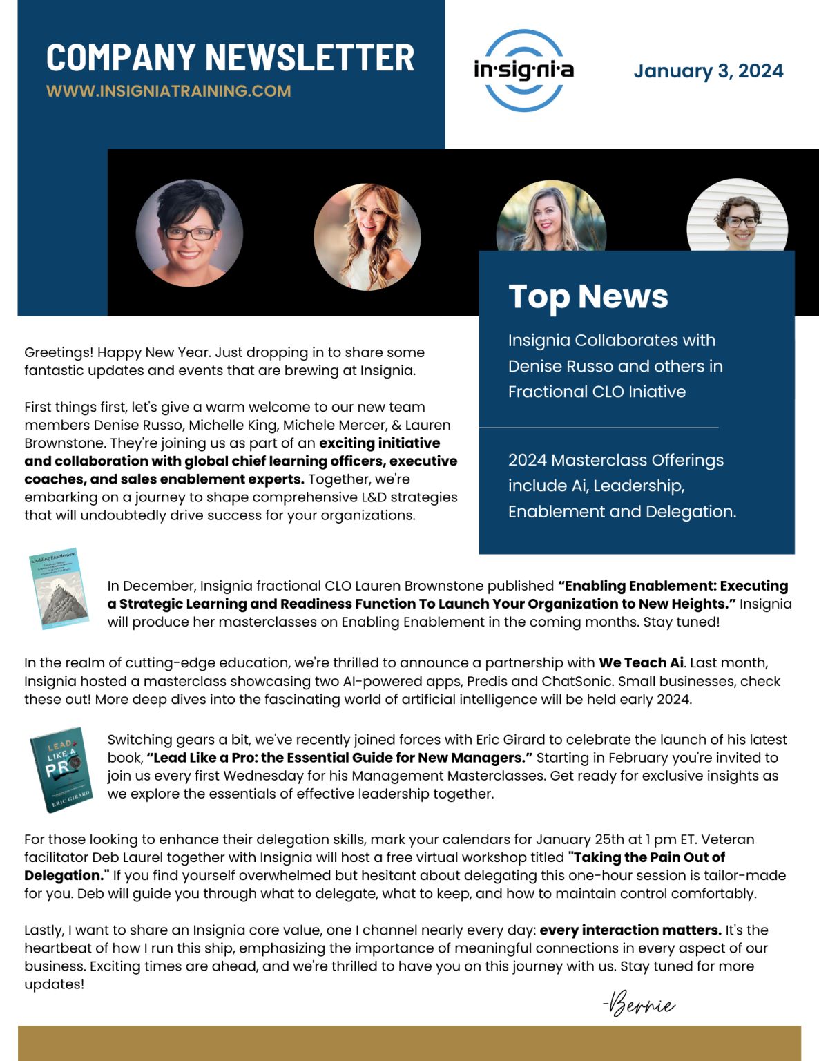 Insignia Training Partners, LLC on LinkedIn: Happy 2024! Insignia is ... Insignia Training Partners, LLC on LinkedIn: Happy 2024! Insignia is ...
