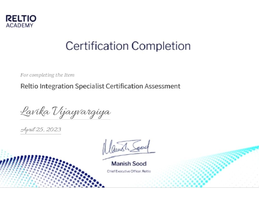 #reltio #mdm #informationarchitecture #lifesciences | Lavika Vijayvargiya #reltio #mdm #informationarchitecture #lifesciences | Lavika Vijayvargiya