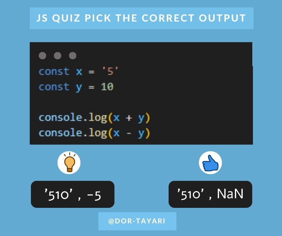 Dor Tayari on LinkedIn: #jsquiz #html #css #javascript #js ... Dor Tayari on LinkedIn: #jsquiz #html #css #javascript #js ...