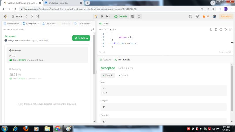 om lathiya on LinkedIn: #leetcodechalleng #problem om lathiya on LinkedIn: #leetcodechalleng #problem