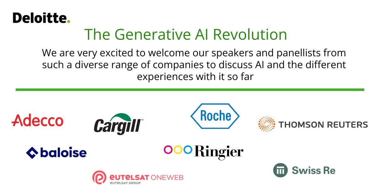 Join us for GenAI event in Zurich | Marc Beierschoder posted on the ... Join us for GenAI event in Zurich | Marc Beierschoder posted on the ...