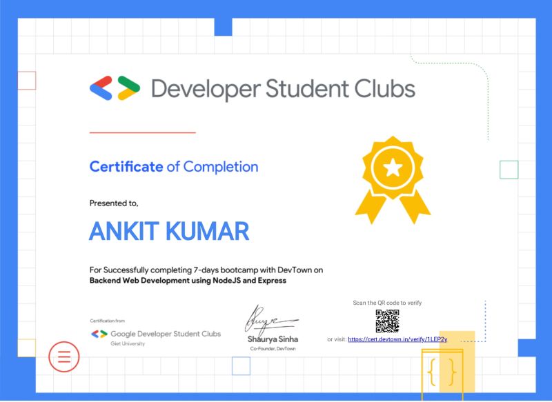Ankit Kumar on LinkedIn: #webdevelopment #nodejs #expressjs # ... Ankit Kumar on LinkedIn: #webdevelopment #nodejs #expressjs # ...