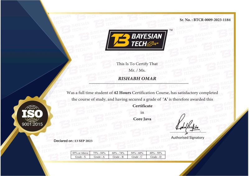 Rishabh Omar on LinkedIn: #java #programming #learning #bayesiantech Rishabh Omar on LinkedIn: #java #programming #learning #bayesiantech