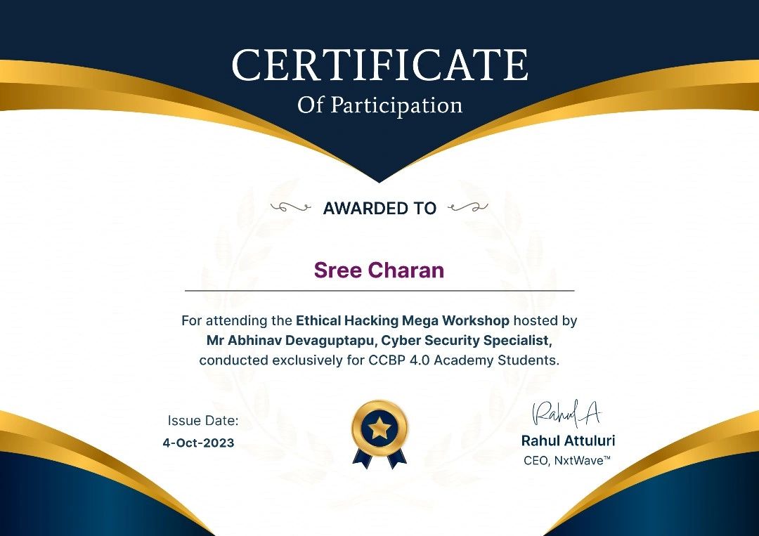 Sree Charan Vanam on LinkedIn: #nxtwave #nxtwave #nxtwaveccpb #ccpb # ... Sree Charan Vanam on LinkedIn: #nxtwave #nxtwave #nxtwaveccpb #ccpb # ...
