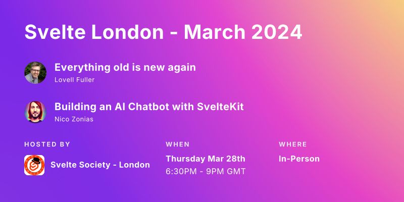 #svelte #london #programming | Akash Joshi #svelte #london #programming | Akash Joshi