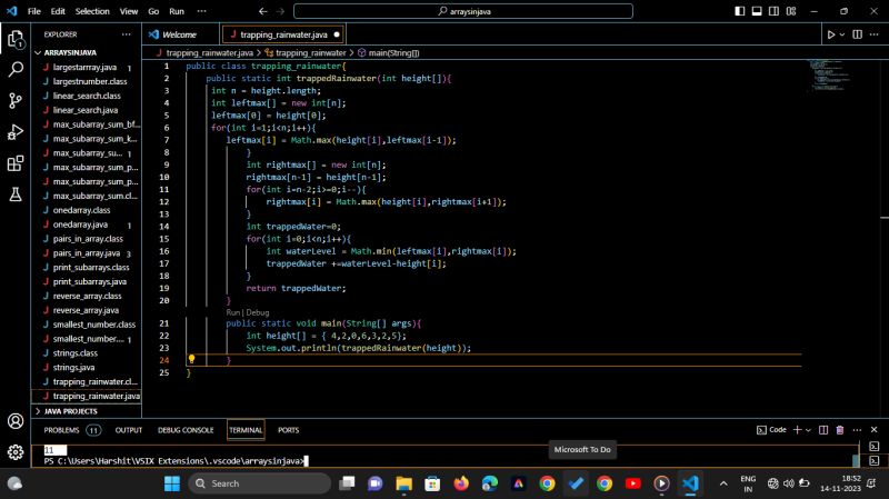 Vaibhav Shukla on LinkedIn: #150daysofcode #day17 #java #trapping ... Vaibhav Shukla on LinkedIn: #150daysofcode #day17 #java #trapping ...