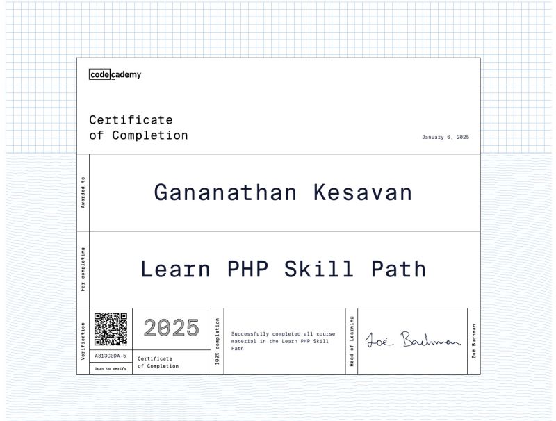 Gananathan Kesavan on LinkedIn: #php #oop #webdevelopment Gananathan Kesavan on LinkedIn: #php #oop #webdevelopment
