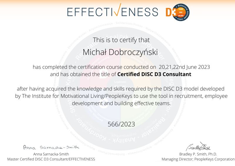 Why on earth did I become a certified DISC D3 consultant?! Because ... Why on earth did I become a certified DISC D3 consultant?! Because ...