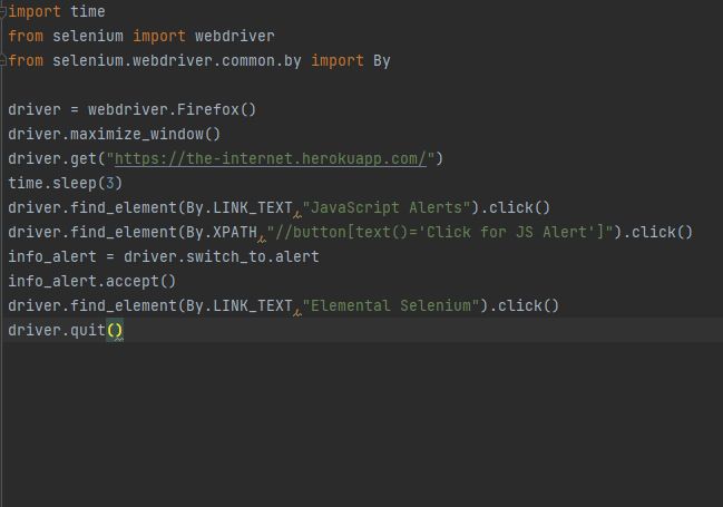 Muna Yousef on LinkedIn: Handling Alert using Selenium Python Muna Yousef on LinkedIn: Handling Alert using Selenium Python