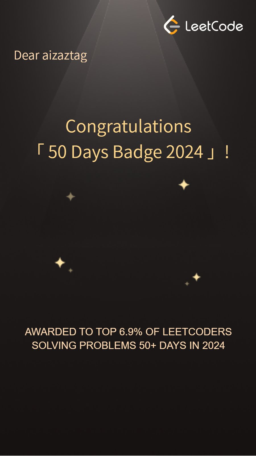 Aizaz Aziz on LinkedIn: Thrilled to share that I've earned the Leetcode ... Aizaz Aziz on LinkedIn: Thrilled to share that I've earned the Leetcode ...