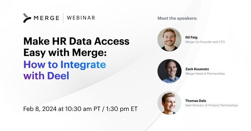 Robert Williams on LinkedIn: Join Gil Feig, Co-Founder and CTO at Merge ... Robert Williams on LinkedIn: Join Gil Feig, Co-Founder and CTO at Merge ...