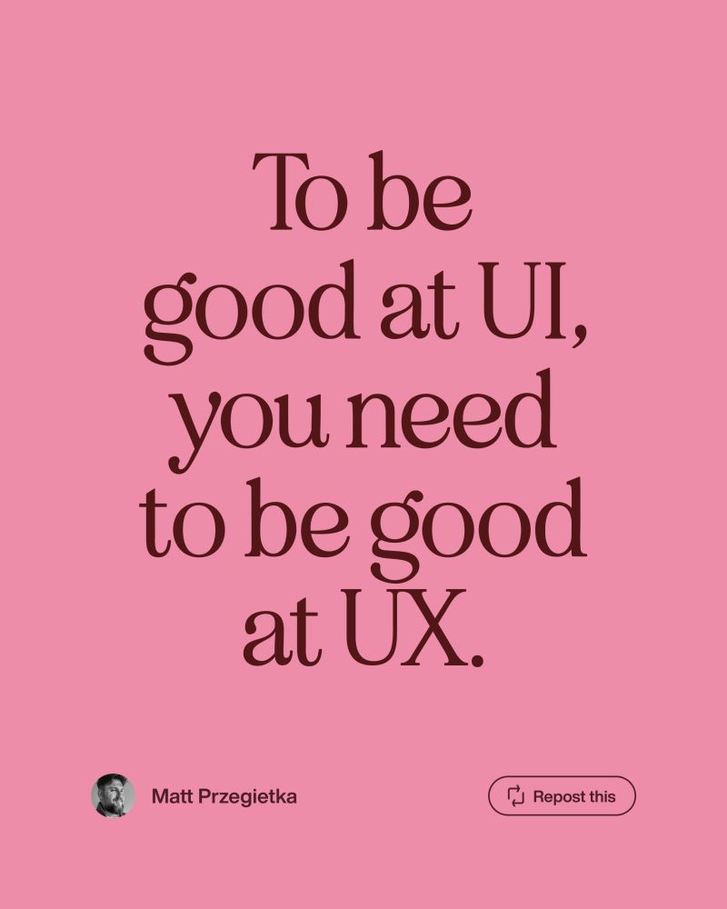 Matt Przegietka on LinkedIn: Just a reminder for UI Designers. To be a ... Matt Przegietka on LinkedIn: Just a reminder for UI Designers. To be a ...