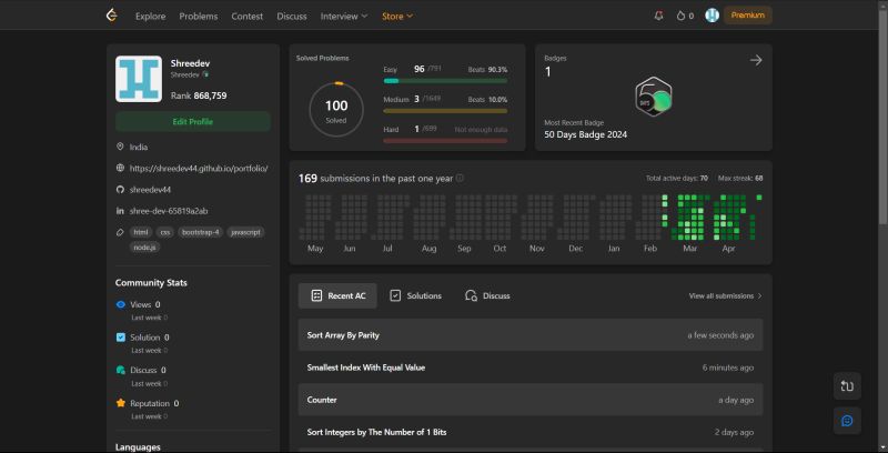 #leetcode #codingchallenge #streak | Shree Dev #leetcode #codingchallenge #streak | Shree Dev