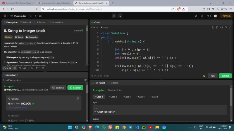 Minmoy Dholey on LinkedIn: #100daysofcode #coding #leetcode # ... Minmoy Dholey on LinkedIn: #100daysofcode #coding #leetcode # ...
