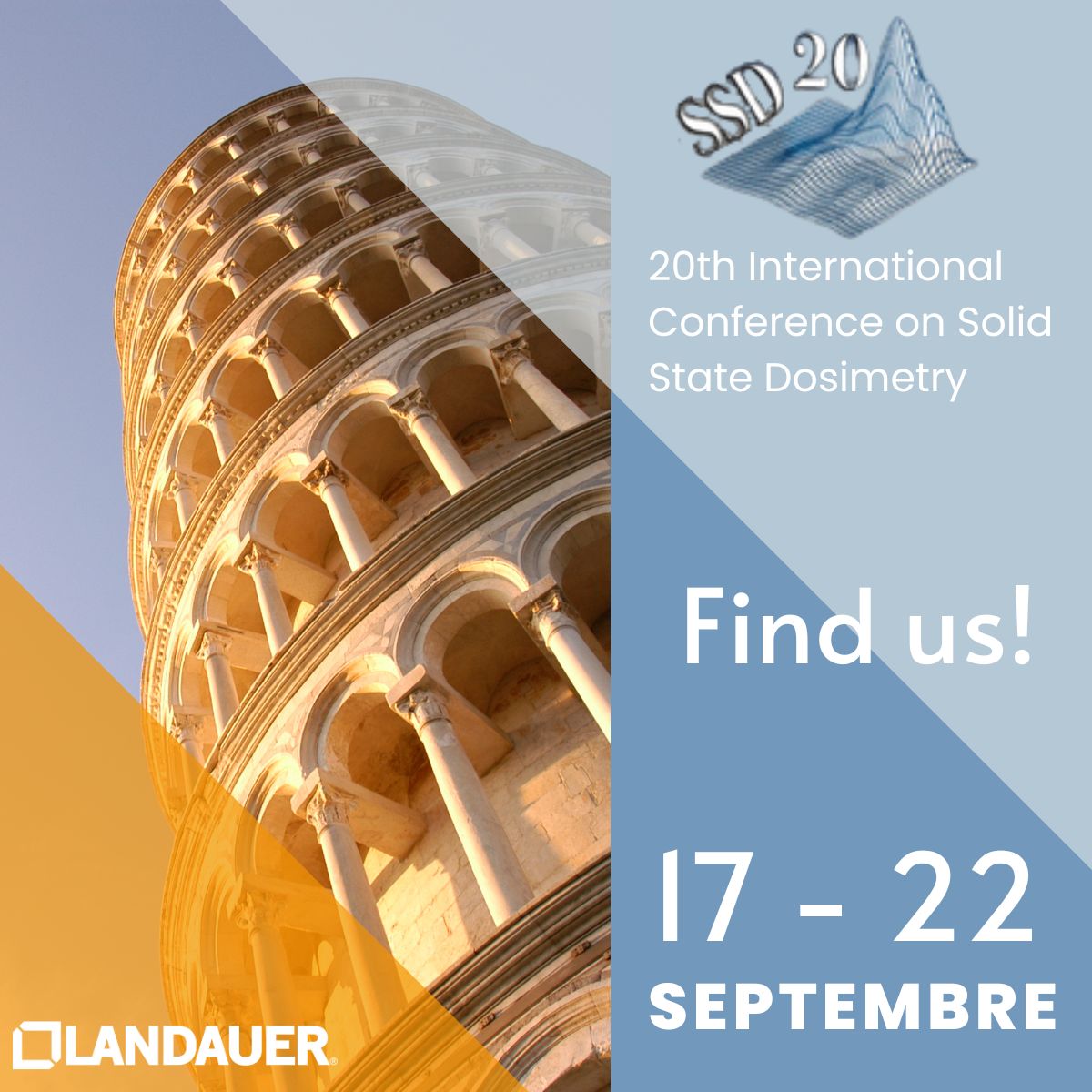 LANDAUER EUROPE on LinkedIn: #ssd20 #dosimetry #dosimeter #dosemeter # ... LANDAUER EUROPE on LinkedIn: #ssd20 #dosimetry #dosimeter #dosemeter # ...