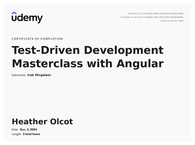 Heather Olcot on LinkedIn: TDD is a divisive subject I think, but it's ... Heather Olcot on LinkedIn: TDD is a divisive subject I think, but it's ...