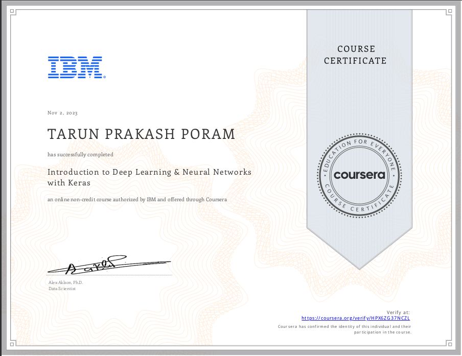 Tarun Prakash Poram on LinkedIn: Hi, Connections! I'm thrilled to share ... Tarun Prakash Poram on LinkedIn: Hi, Connections! I'm thrilled to share ...