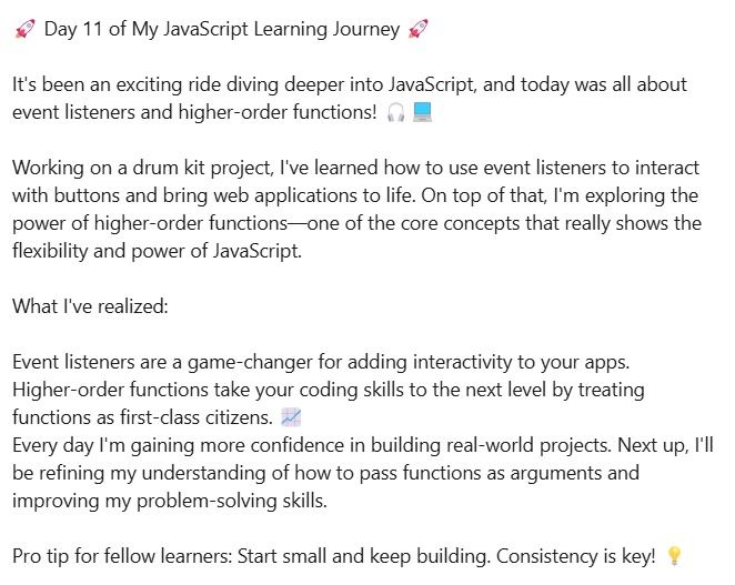 Aditya Singh on LinkedIn: #javascript #learningjourney #codinglife # ... Aditya Singh on LinkedIn: #javascript #learningjourney #codinglife # ...