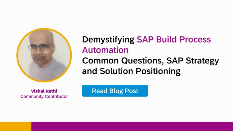 Thiyagarajan Shanmugam di LinkedIn: Demystifying SAP Build Process ... Thiyagarajan Shanmugam di LinkedIn: Demystifying SAP Build Process ...