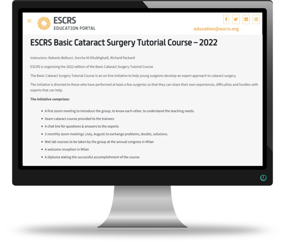 Sorcha Ní Dhubhghaill on LinkedIn: Welcome to ESCRS Education Portal Sorcha Ní Dhubhghaill on LinkedIn: Welcome to ESCRS Education Portal