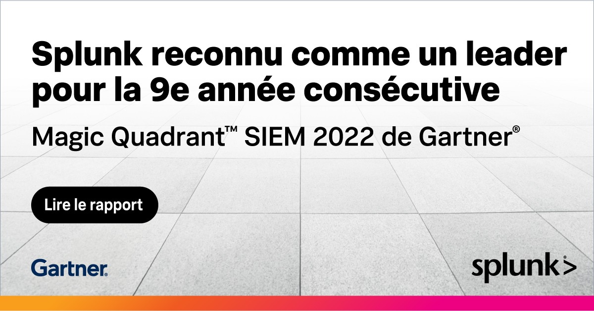 Flavien Lebrun sur LinkedIn : Splunk reconnu comme un leader du Magic ... Flavien Lebrun sur LinkedIn : Splunk reconnu comme un leader du Magic ...