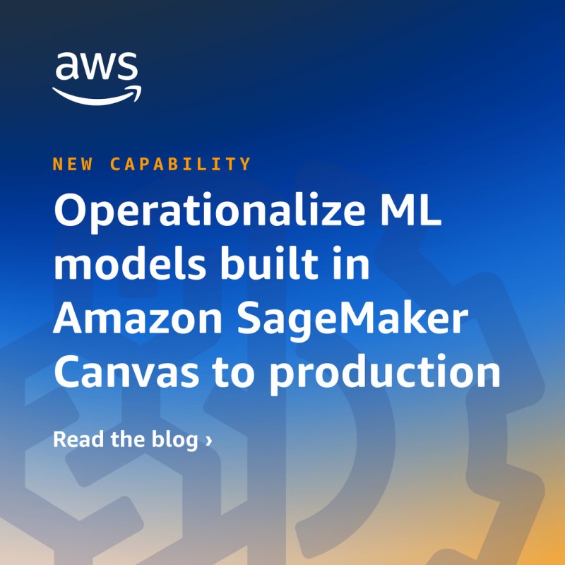 Danny Smith on LinkedIn: Operationalize ML models built in Amazon ... Danny Smith on LinkedIn: Operationalize ML models built in Amazon ...