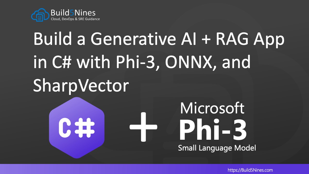 Chris Pietschmann on LinkedIn: Build a Generative AI + RAG App in C# ... Chris Pietschmann on LinkedIn: Build a Generative AI + RAG App in C# ...