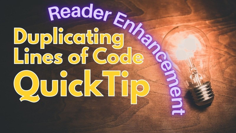 How to Duplicate a Line of Code in VBA | Mike Wolfe How to Duplicate a Line of Code in VBA | Mike Wolfe