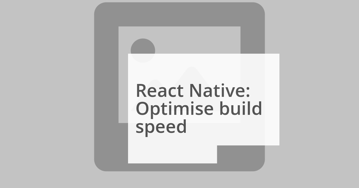React Jobs on LinkedIn: React Native: Optimise build speed React Jobs on LinkedIn: React Native: Optimise build speed