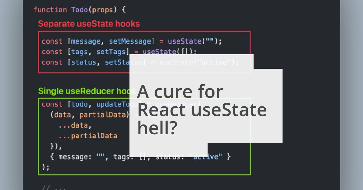 React Jobs on LinkedIn: A cure for React useState hell? | 18 comments React Jobs on LinkedIn: A cure for React useState hell? | 18 comments