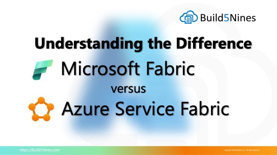 Build5Nines LLC on LinkedIn: Microsoft Fabric vs Azure Service Fabric ... Build5Nines LLC on LinkedIn: Microsoft Fabric vs Azure Service Fabric ...