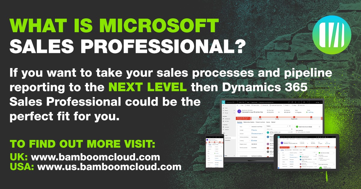 Bam Boom Cloud on LinkedIn: Dynamics 365 Sales Professional | Bam Boom ... Bam Boom Cloud on LinkedIn: Dynamics 365 Sales Professional | Bam Boom ...