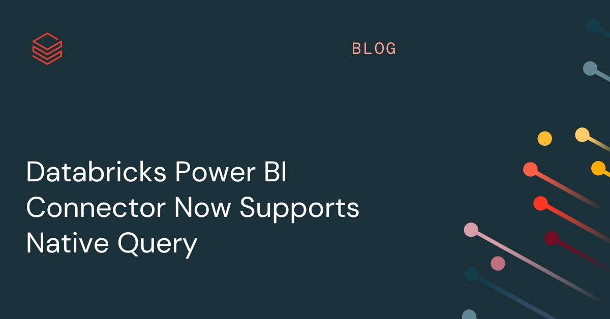 Witold Wojtowicz on LinkedIn: Databricks Power BI Connector Now ... Witold Wojtowicz on LinkedIn: Databricks Power BI Connector Now ...