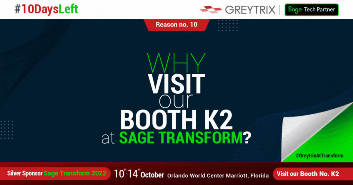 Jayesh Greytrix on LinkedIn: Greytrix – Sage Transform 2022 – Meet Us Jayesh Greytrix on LinkedIn: Greytrix – Sage Transform 2022 – Meet Us