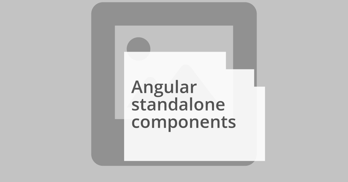Angular Jobs on LinkedIn: Angular standalone components Angular Jobs on LinkedIn: Angular standalone components