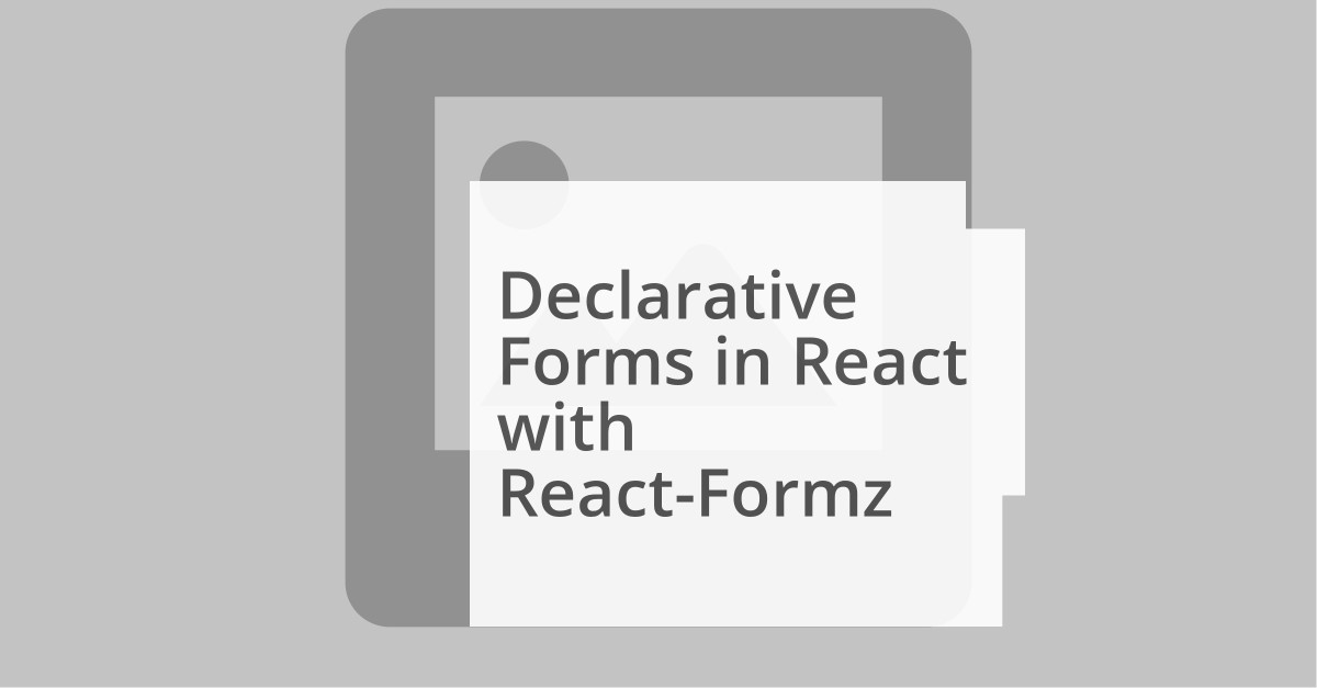 React Jobs on LinkedIn: Declarative Forms in React with React-Formz React Jobs on LinkedIn: Declarative Forms in React with React-Formz