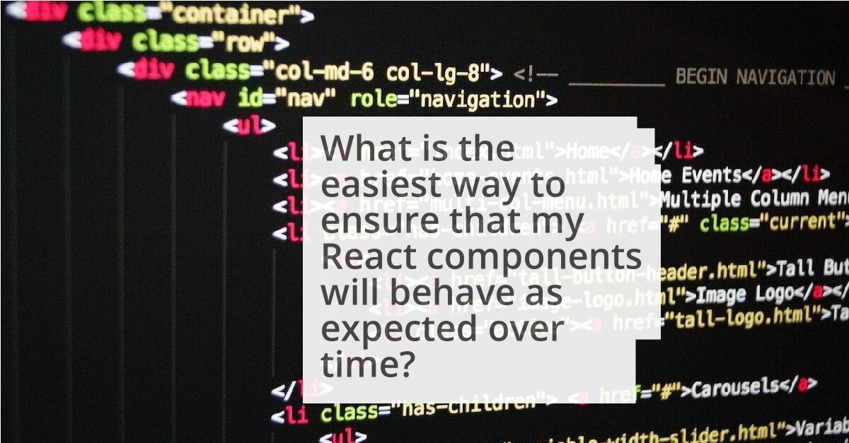 React Jobs on LinkedIn: Understanding Snapshot Testing in the React ... React Jobs on LinkedIn: Understanding Snapshot Testing in the React ...