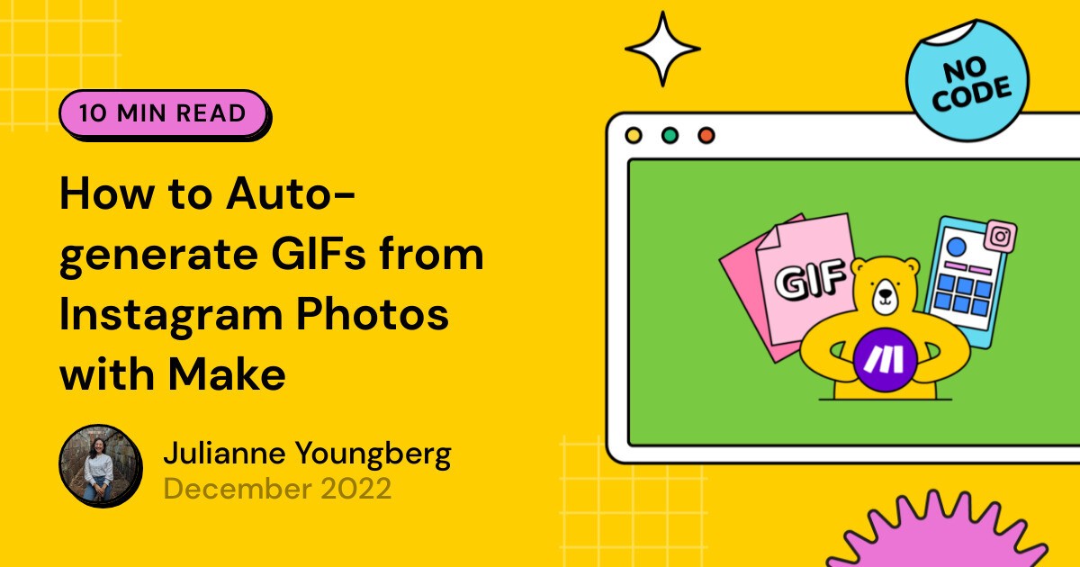 Make on LinkedIn: How to Auto-generate GIFs from Instagram Photos with Make Make on LinkedIn: How to Auto-generate GIFs from Instagram Photos with Make