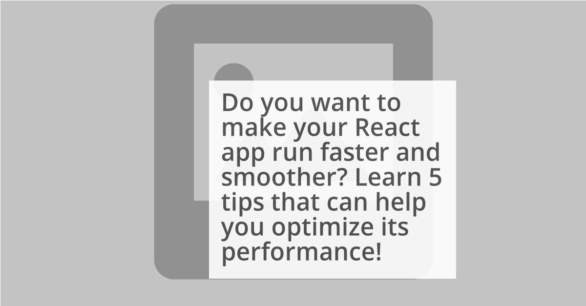 React Jobs on LinkedIn: 5 Tips for Optimizing Your React App’s Performance React Jobs on LinkedIn: 5 Tips for Optimizing Your React App’s Performance