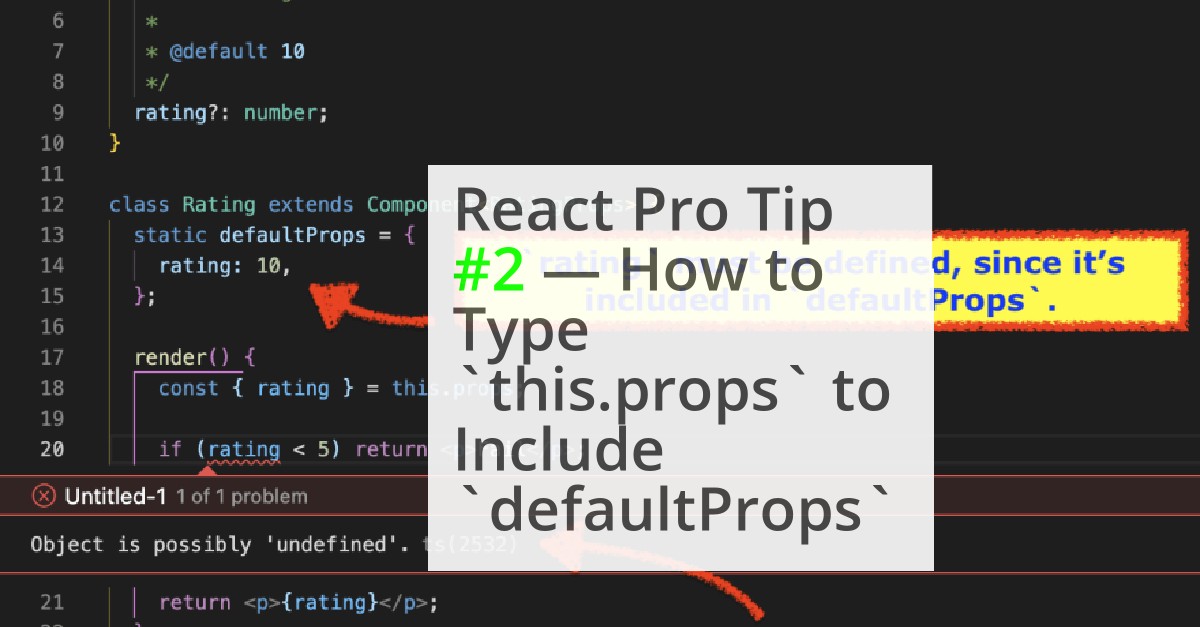 React Jobs on LinkedIn: React Pro Tip #2 — How to Type `this.props` to ... React Jobs on LinkedIn: React Pro Tip #2 — How to Type `this.props` to ...